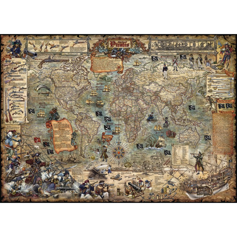 Puzzle 2000 pzs. ZIGIC, Pirate World